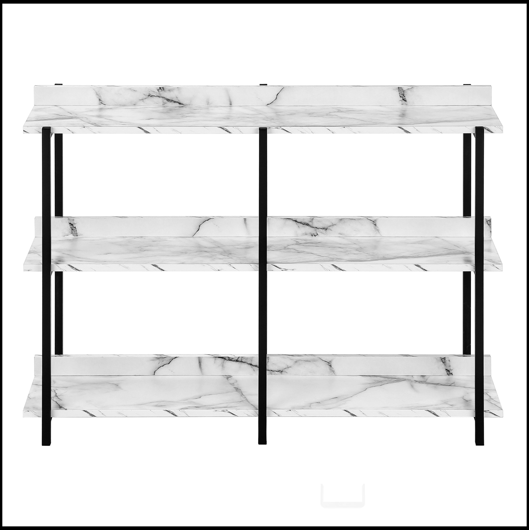 Ivy Bronx Accent Table, Console, Entryway, Narrow, Sofa, Marble Look ...