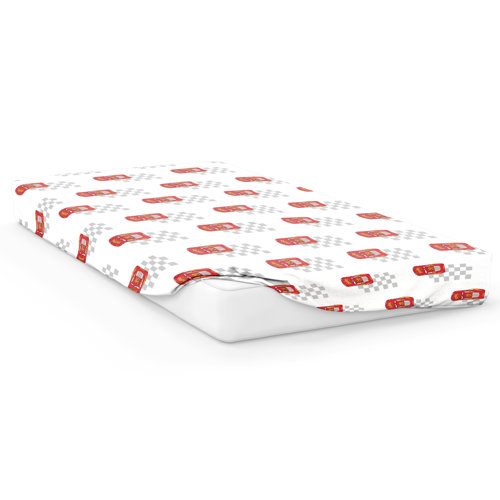 Disney Pixar Cars Race Ready 100% Cotton Fitted Sheet | Wayfair.co.uk