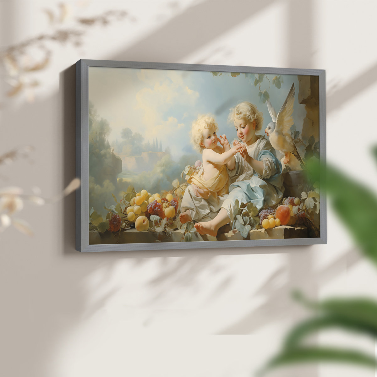 Trinx Angels From Above-XV -Framed Print - Restickable | Wayfair