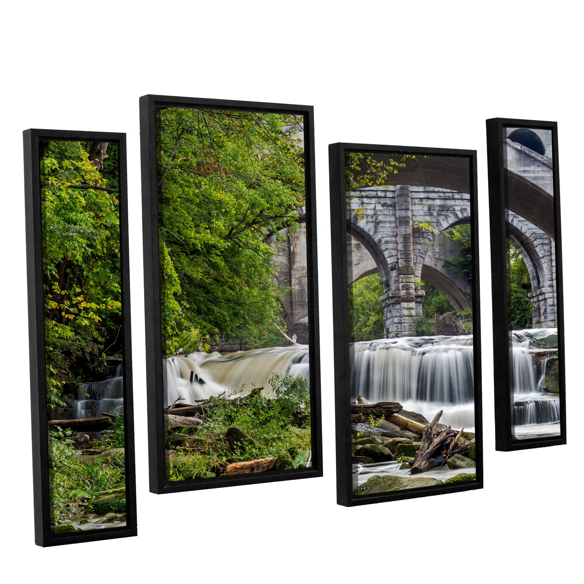 Millwood Pines 'Berea Falls 1' Framed Photographic Print Multi-Piece ...