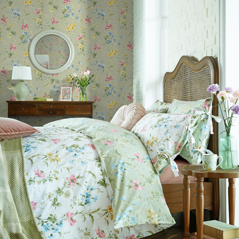 Lark Manor™ Laura Ashley Poppy Meadow Pale Wallpaper | Wayfair