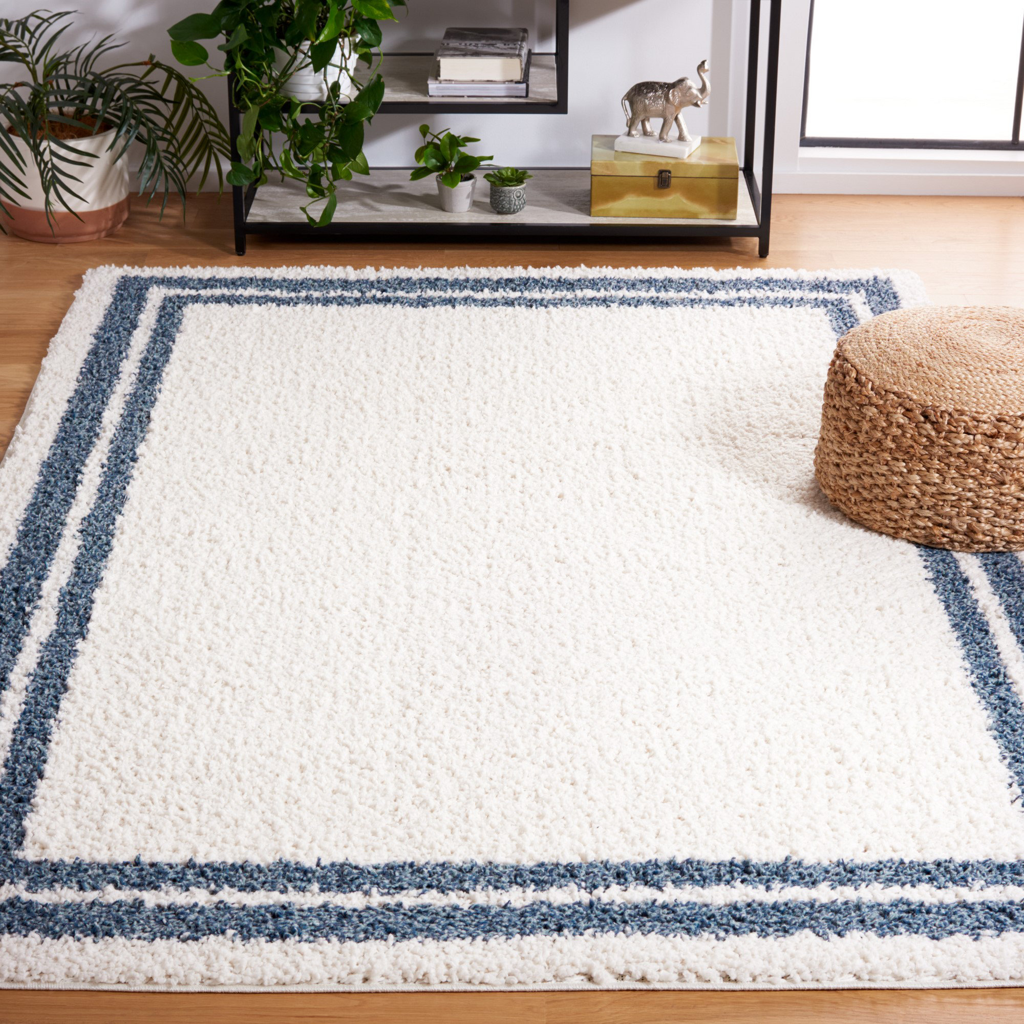 Breakwater Bay Calico Shag Performance Solid Color Rug & Reviews | Wayfair