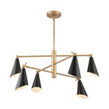 Corrigan Studio® Dalisia 3 - Light Shaded Modern Linear Chandelier ...