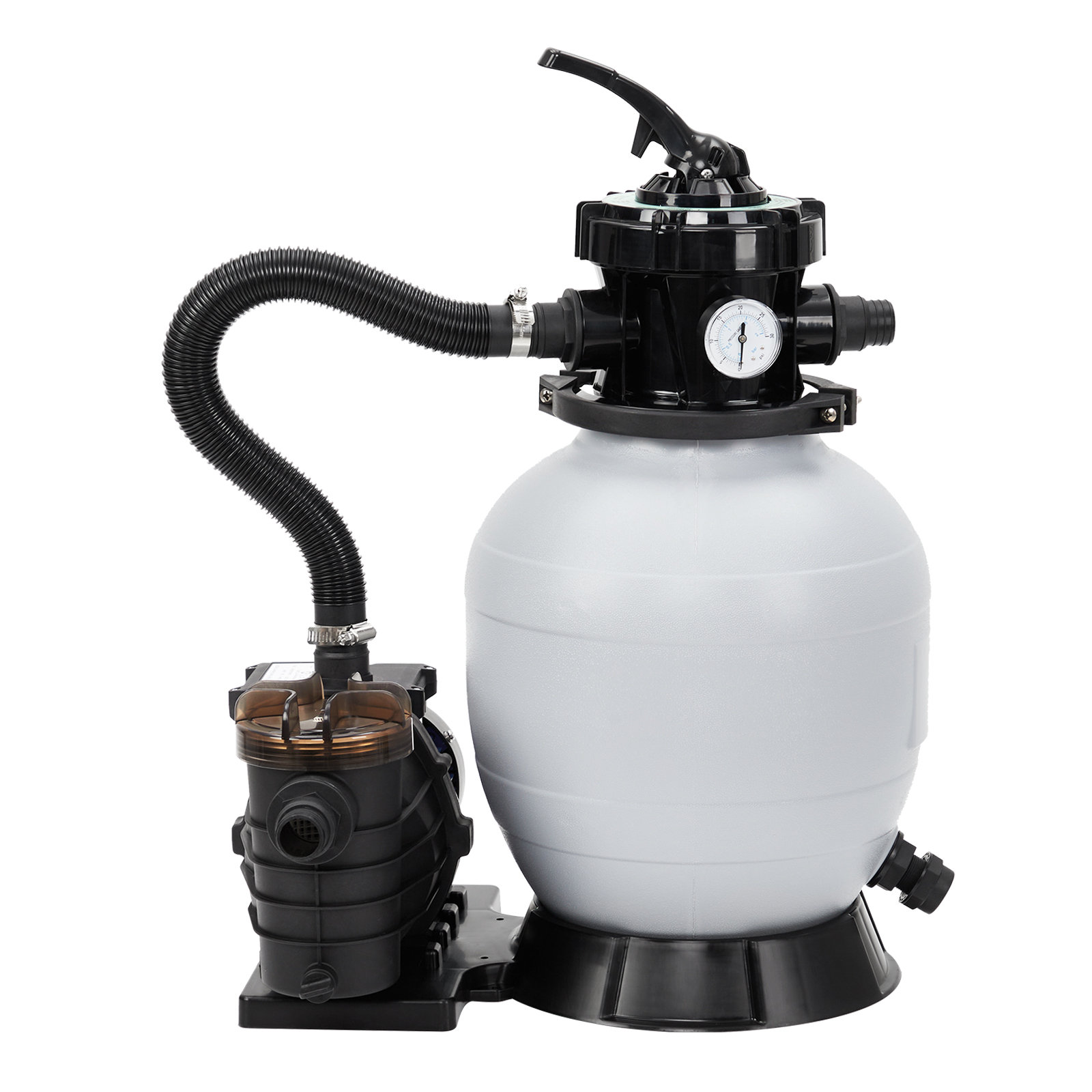 Fashionwu 13" Sand Filter Pump, 3434gph 3/4hp Pool Sand Filter For ...