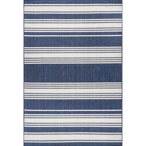 Blue Striped Area Rugs You'll Love | Wayfair