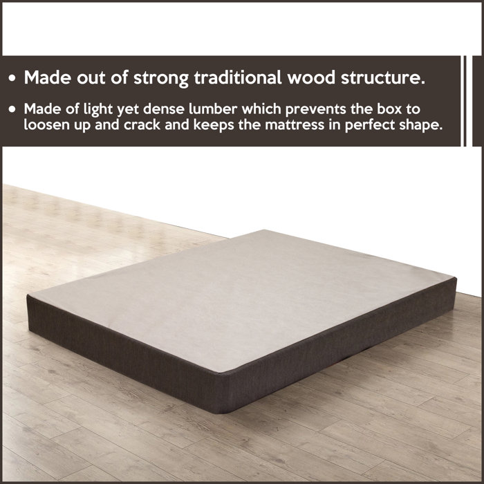 Alwyn Home Micky Wood Box Spring & Reviews | Wayfair