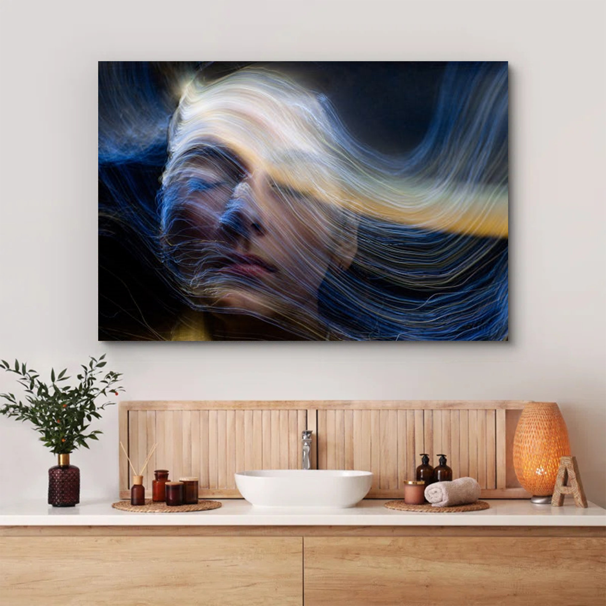 Ebern Designs Surreal Abstract Face for Creative Decor | Wayfair