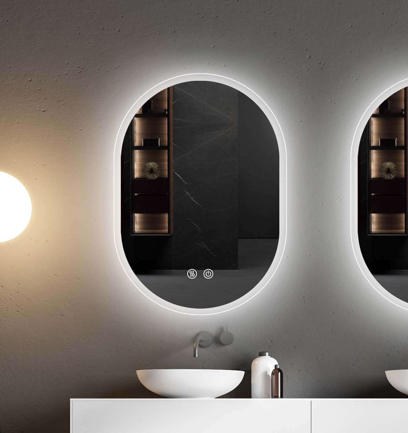 Ivy Bronx Aaylie Bathroom Mirror Dimmable Vanity Mirror Anti-Fog ...