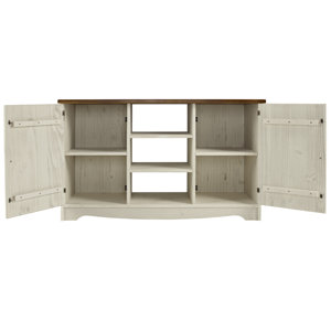 Furniture Dash TV Stand White Distressed & Reviews | Wayfair