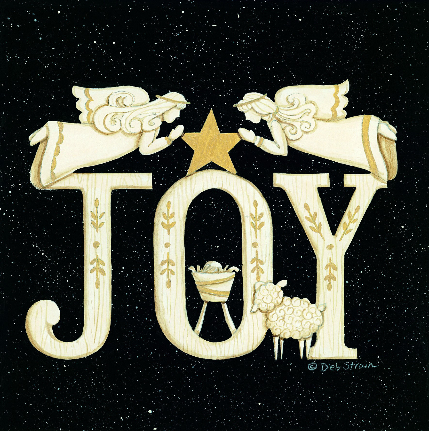 The Holiday Aisle® Joy Angels by Deb Strain - Print | Wayfair