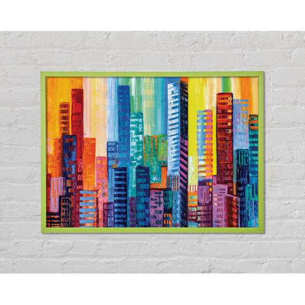Ophelia & Co. City Blocks Of Colour - Single Picture Frame Print ...