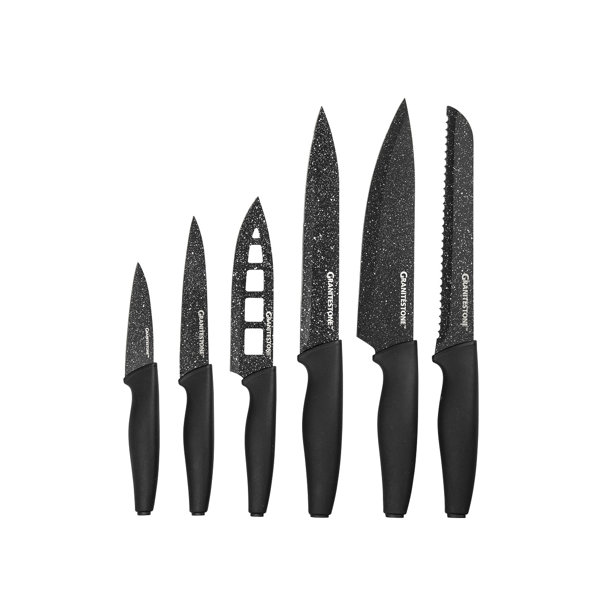 Granitestone Nutriblade 6 PC Knife Set, Professional Kitchen Chef’s ...