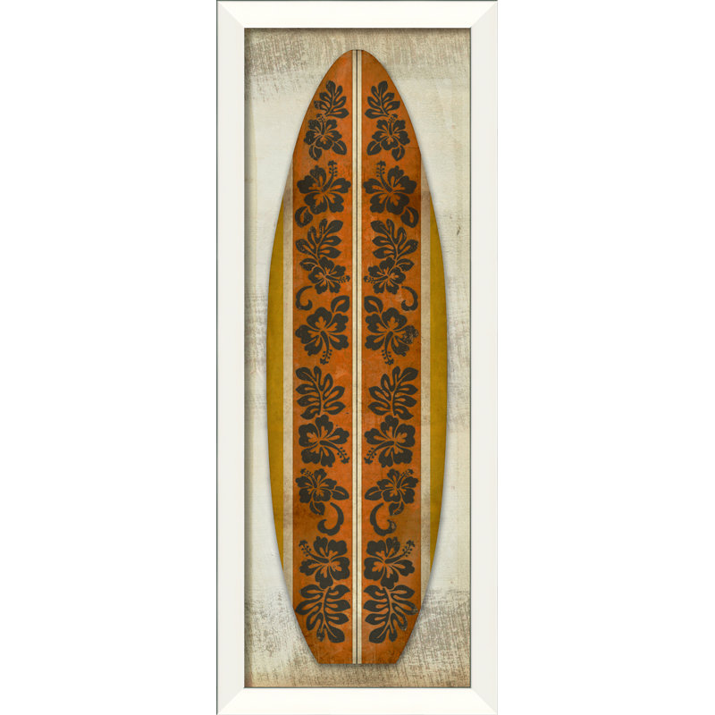 The Artwork Factory Surfboard Coastal on Paper | Wayfair