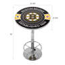 17 Stories Boston Bruins Patch Bar Table With Footrest | Wayfair