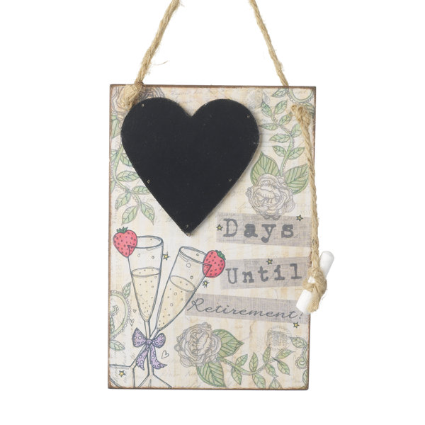 Maturi Days Until Retirement Chalkboard | Wayfair.co.uk