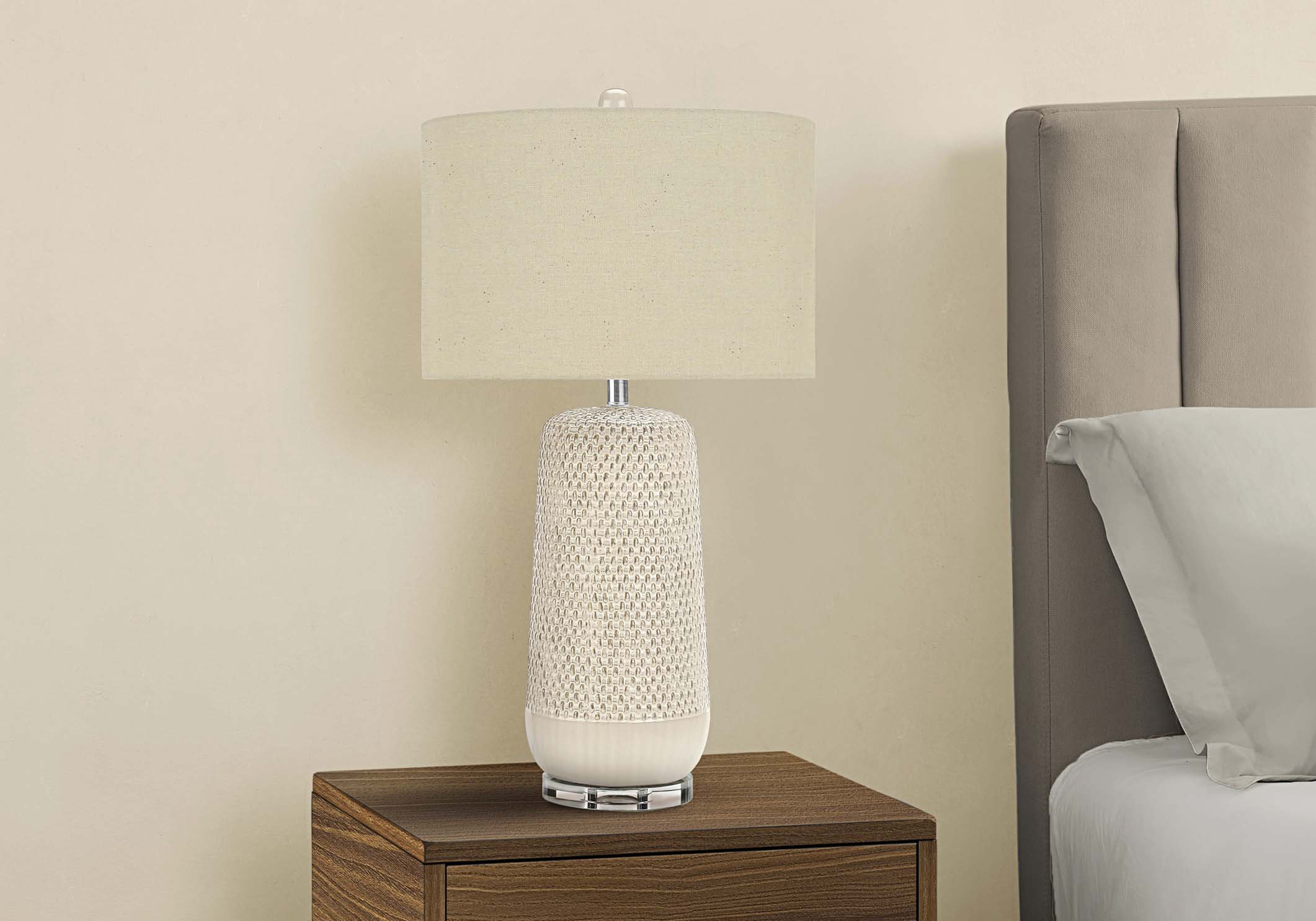 Hokku Designs Lighting, 31"h, Table Lamp, Cream Ceramic, Beige Shade ...