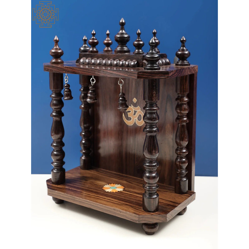 Exotic India Wooden Decorative Puja Temple - Wayfair Canada