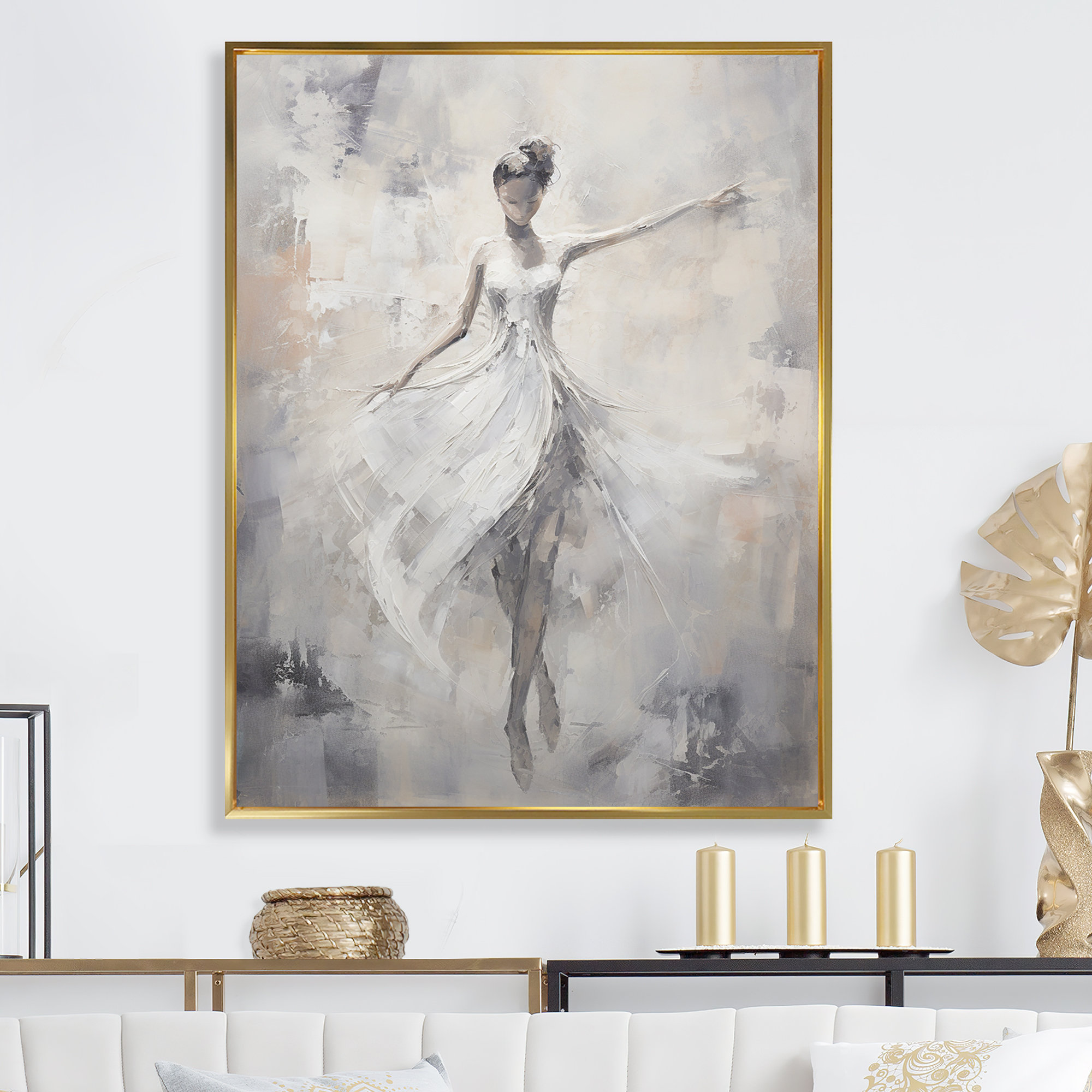 House of Hampton Contemporary Grey Ballet Dance Symphony VI - Dance ...