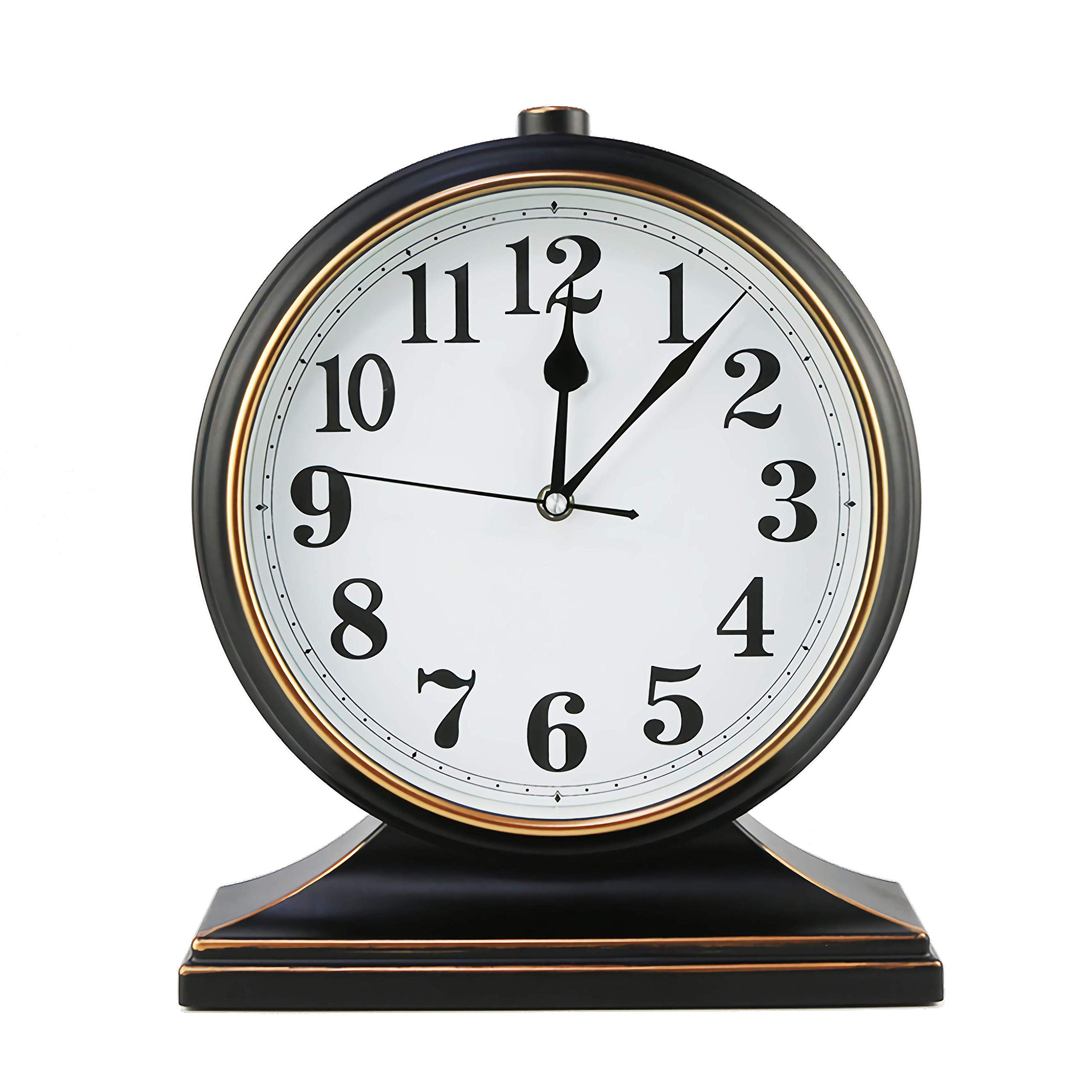 Red Barrel Studio® Desk Clock Silent Desk Clock European Style Retro ...