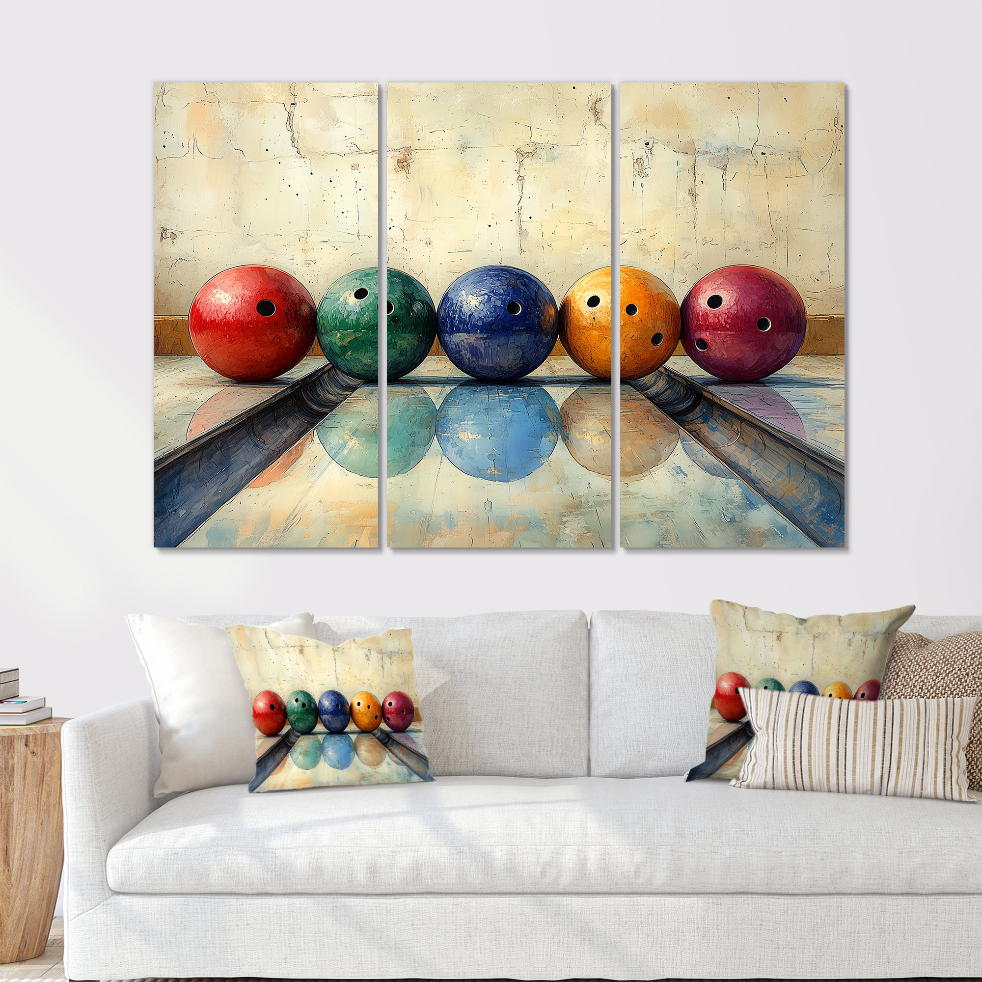 Latitude Run® Bowling Ball Beauty I - Bowling Wall Art Print Set | Wayfair