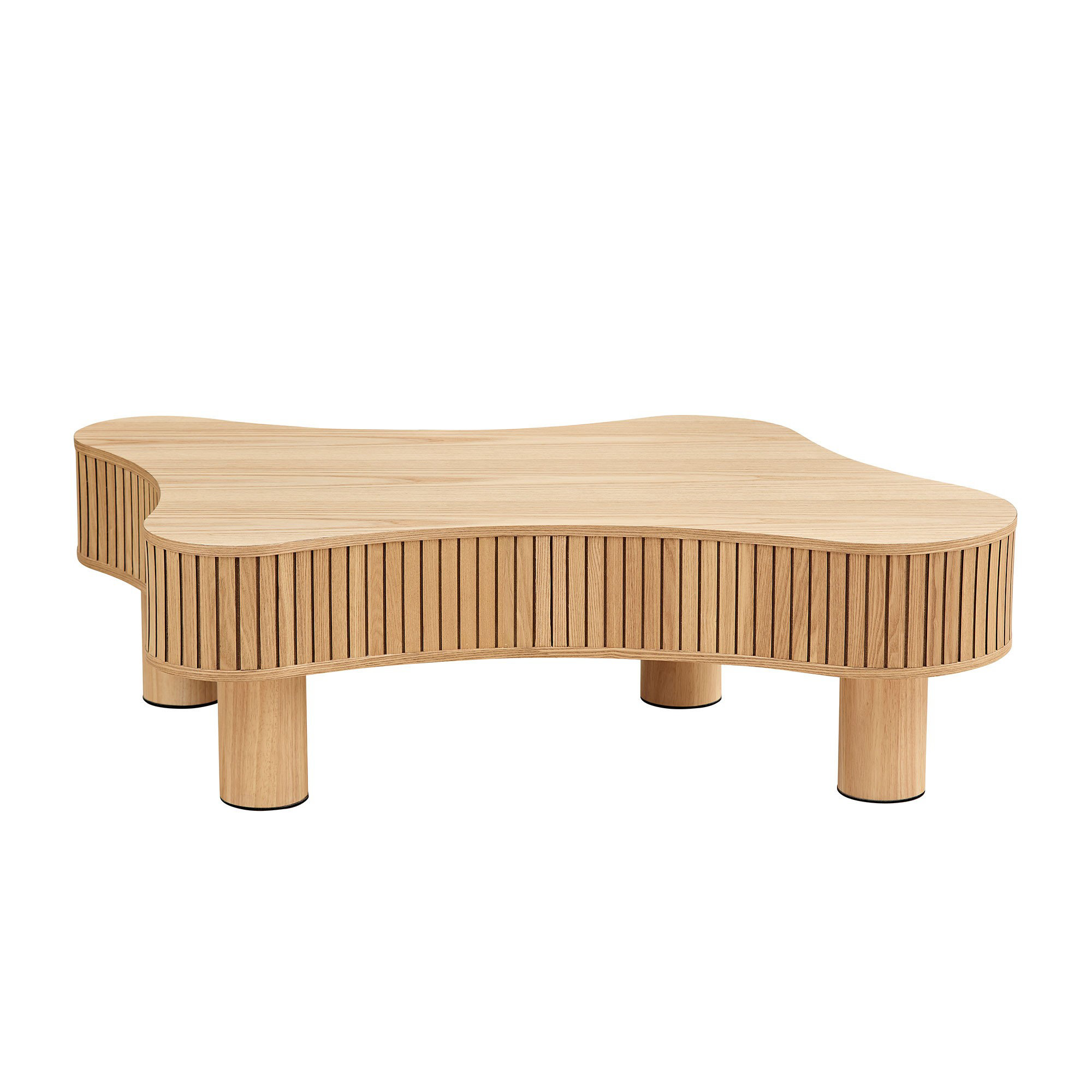 Orren Ellis Modern Wooden Irregular Shape Coffee Table - Wayfair Canada