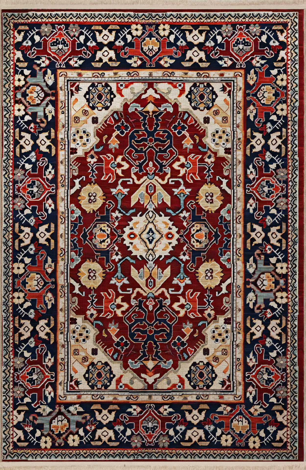 Bloomsbury Market Dark-Toned Multi-Colored Traditional Motif Ethnic ...
