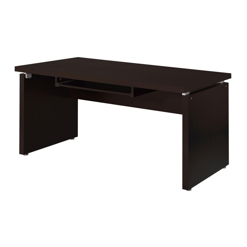 Ebern Designs Tymesia 54.6'' W Rectangle Computer Desk in Cappuccino ...