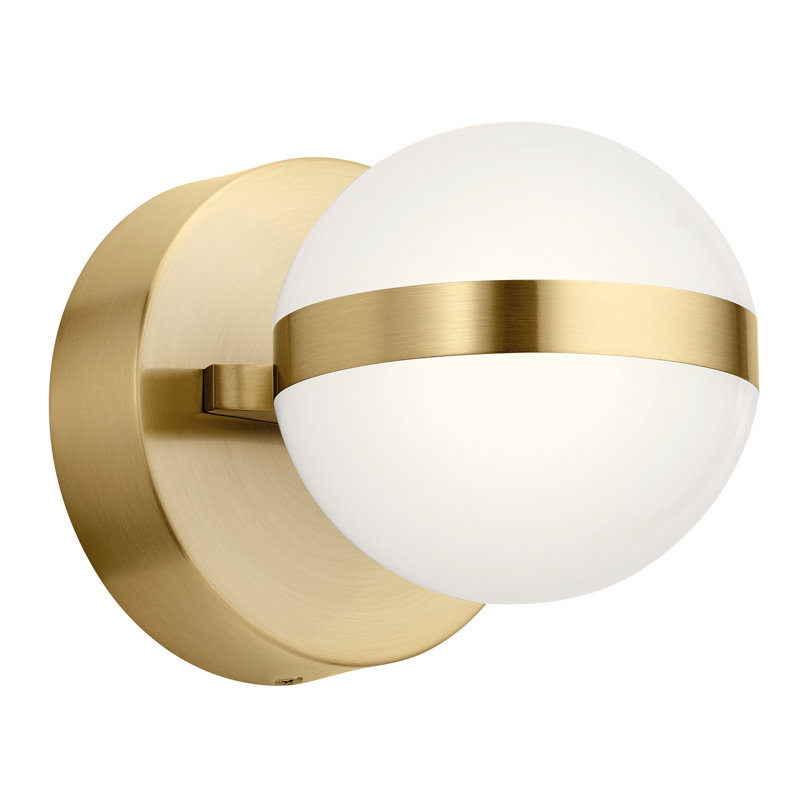 George Oliver Cathee Steel LED Flush Mounted Sconce & Reviews | Wayfair