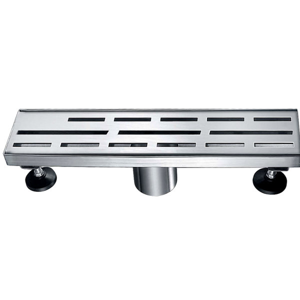 Dawn USA 12 Inch Long Stainless Steel Amazon River Linear Floor Shower ...