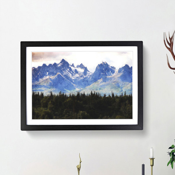 East Urban Home Rocky Mountains in Alaska - Picture Frame Painting ...
