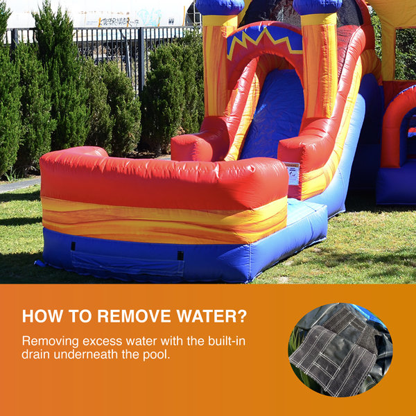 JumpOrange Superhero Commercial Grade Bounce House Water Slide for Kids ...