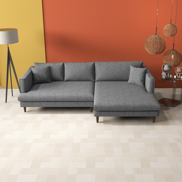Wade Logan® Aljay 2 - Piece Upholstered Sectional & Reviews - Wayfair ...