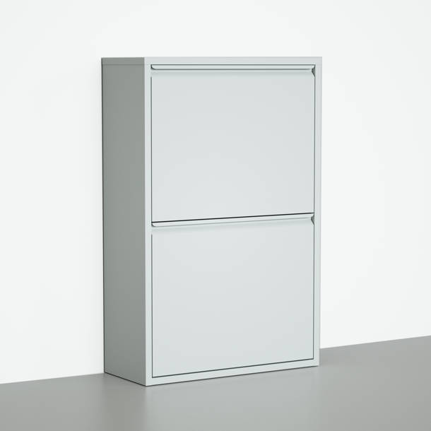 EuropeanFurniture Metal Open Multi-Compartments Trash & Recycling Bin ...