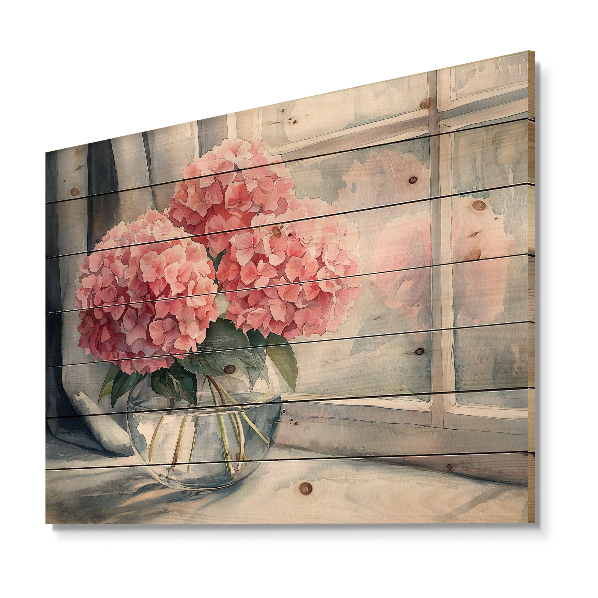 Winston Porter Hydrangea Bouquets By The Window At The Farm - Hydrangea ...