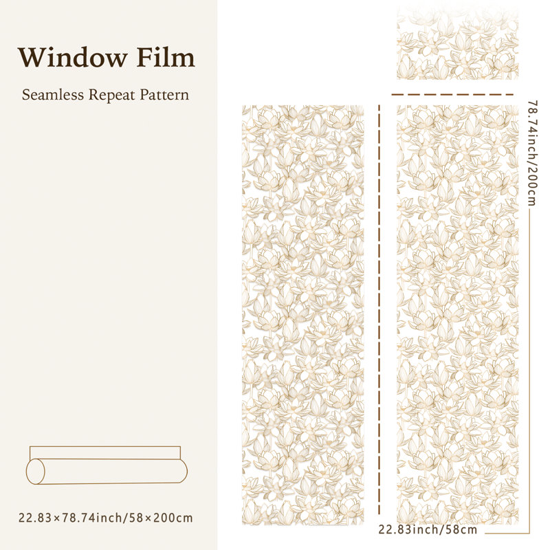 Bungalow Rose Plants & Flowers Window Decal | Wayfair