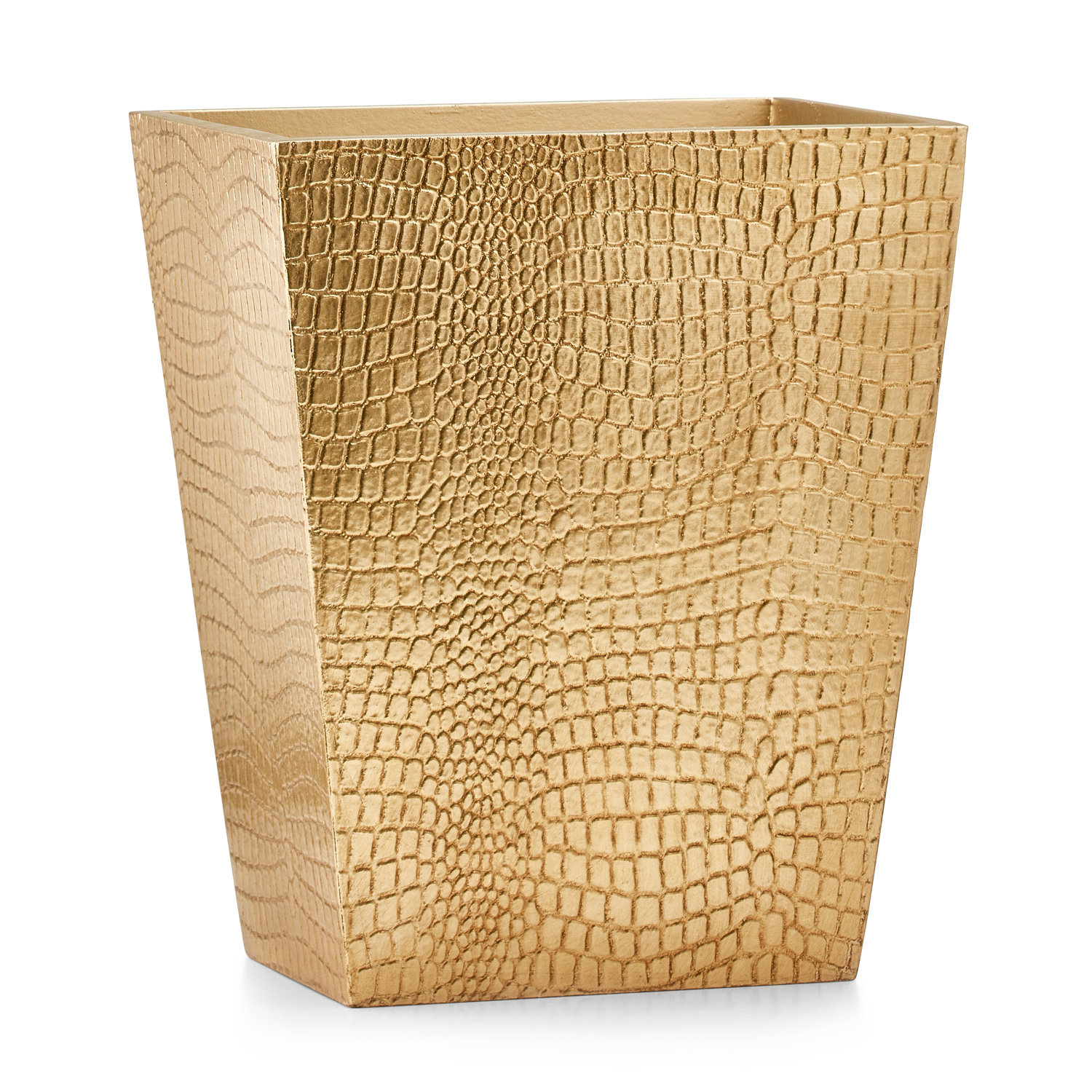 Labrazel Crocodile Gold Waste Basket & Reviews | Perigold