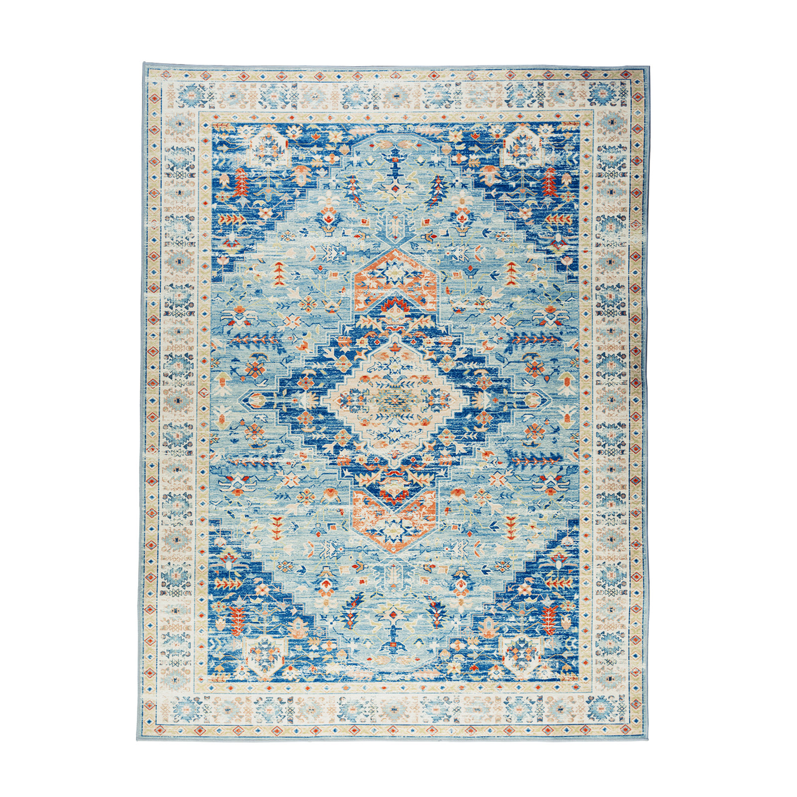 Bungalow Rose Jacquoline Machine Washable Non-slip Oriental Soft Rug ...