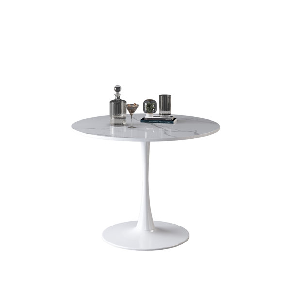 Wrought Studio 30" H Round Dining Table | Wayfair