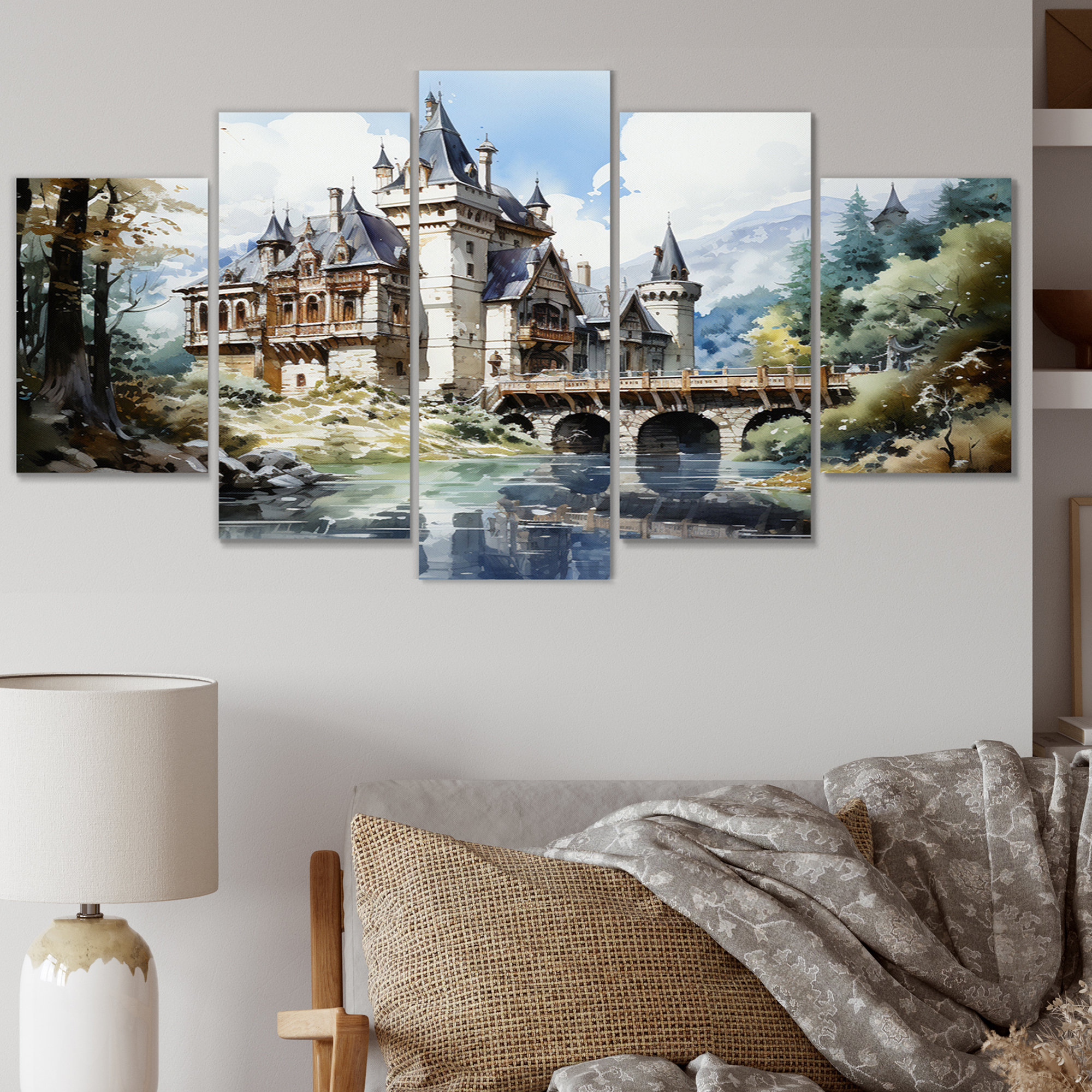Design Art Castles Enchanted Stronghold IV - Architecture Metal Wall ...