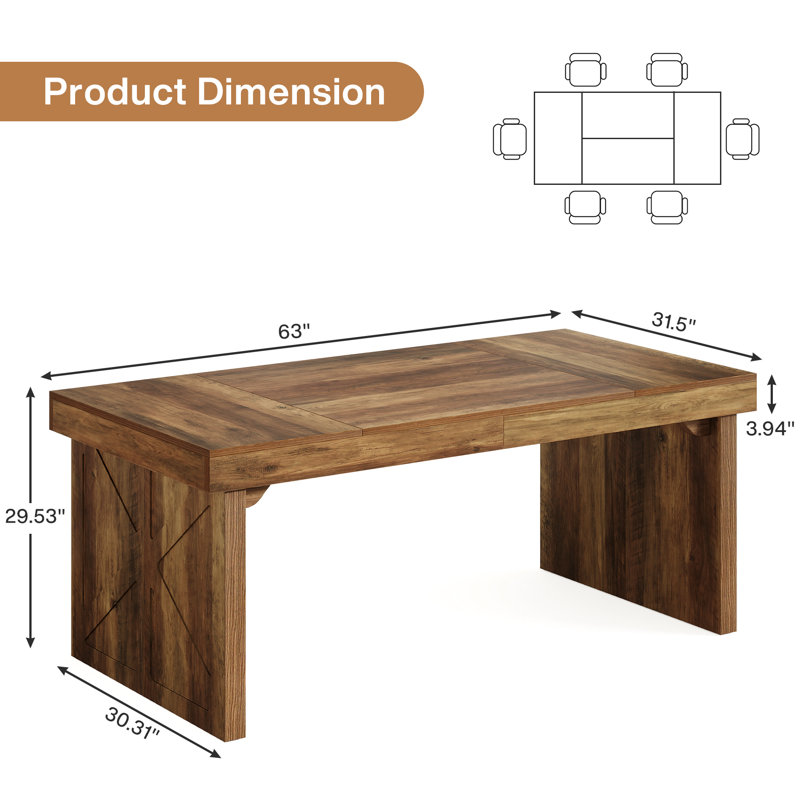 Gracie Oaks 6FT Rectangular Conference Table | Wayfair
