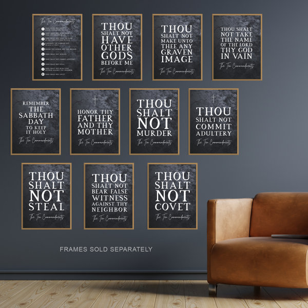 Happy Larry The Ten Commandments From God Bible Scripture Verse ...