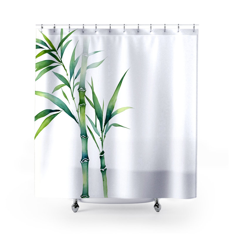 ULLI HOME Kobe Bamboo Shower Curtain | Wayfair