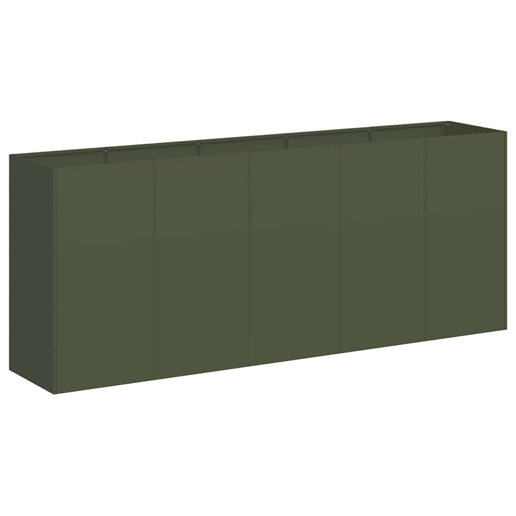 Latitude Run® Planter Olive Green Cold-Rolled Steel Large Durable ...