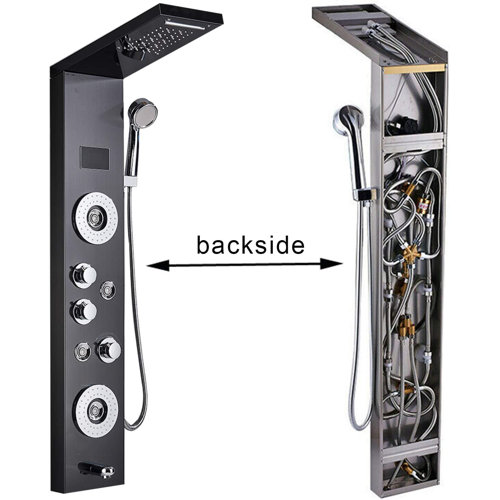 Senlesen 44.88'' Shower Panel with Fixed Shower Head & Reviews | Wayfair