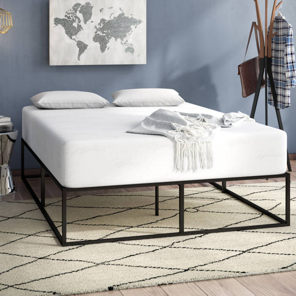 The Twillery Co.® Morgan 14" Metal Platform Bed Frame with Steel Slat ...