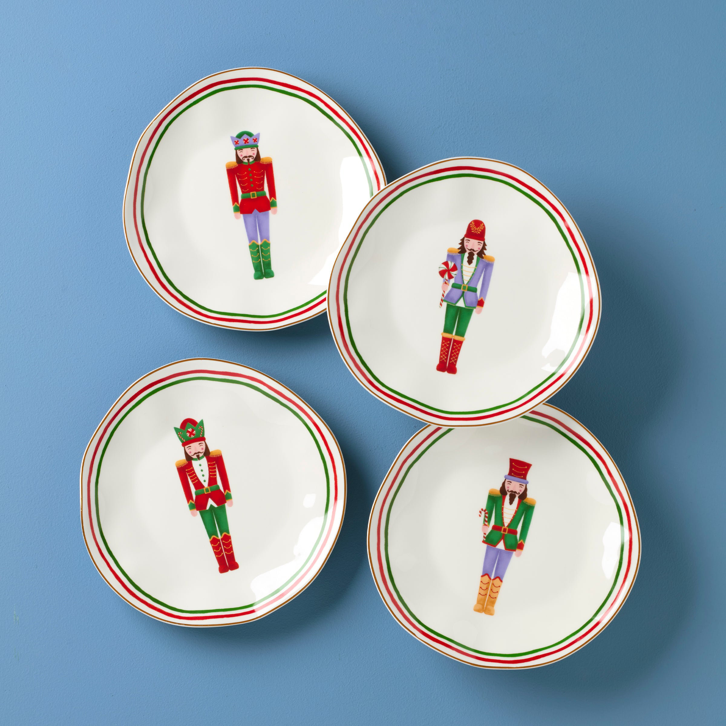 Lenox NUTCRACKERS Nutcracker Dinnerware Accent Plates, Set Of 4 | Wayfair