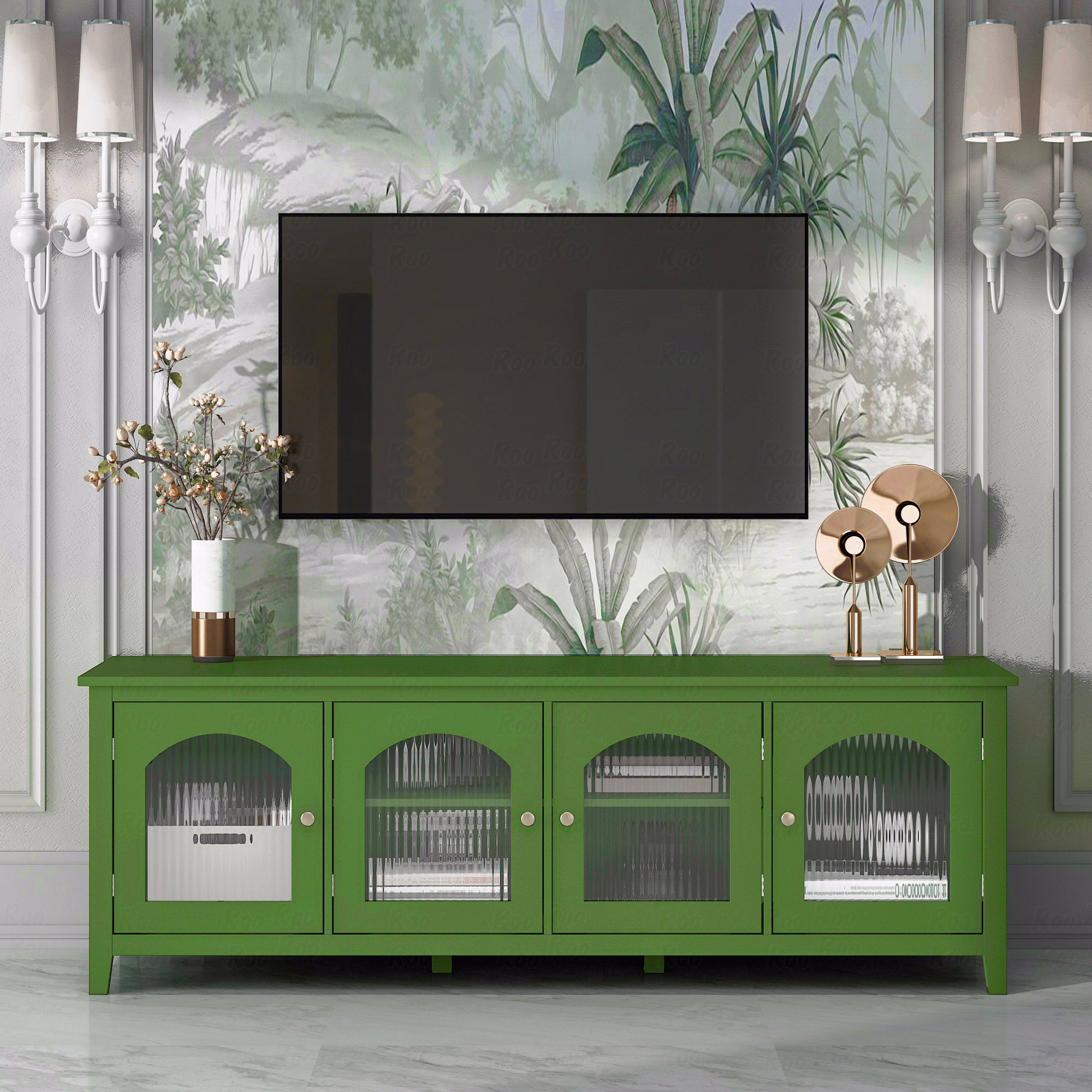 Latitude Run® 71-" Stylish TV Cabinet,Entertainment Centertv Stand ...