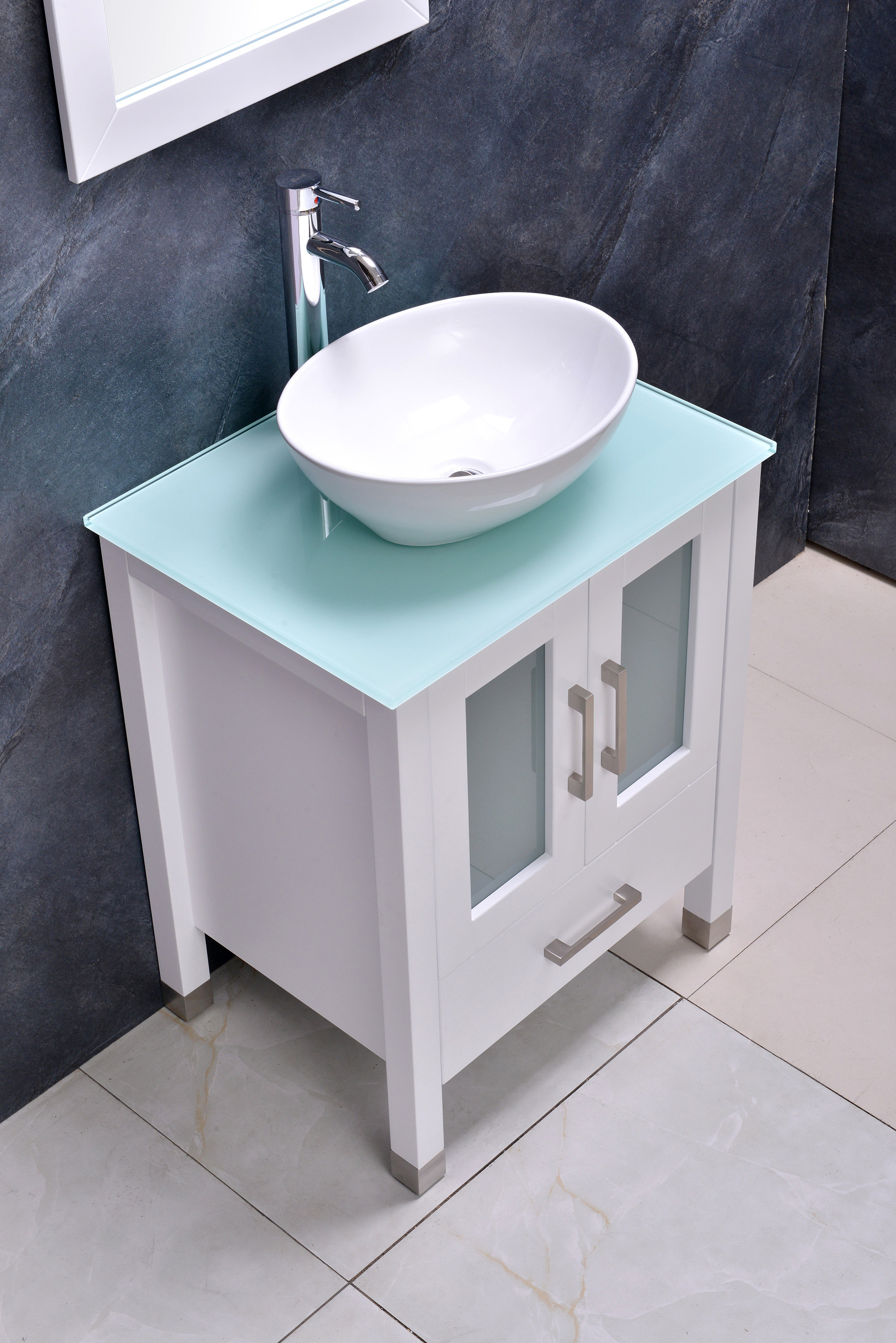 Ebern Designs Laquavis 24'' Free-standing Single Bathroom Vanity with ...