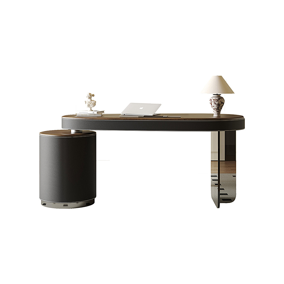 Isla Hopping Mid-century Modern Premium Rectangular Solid Wood Office ...