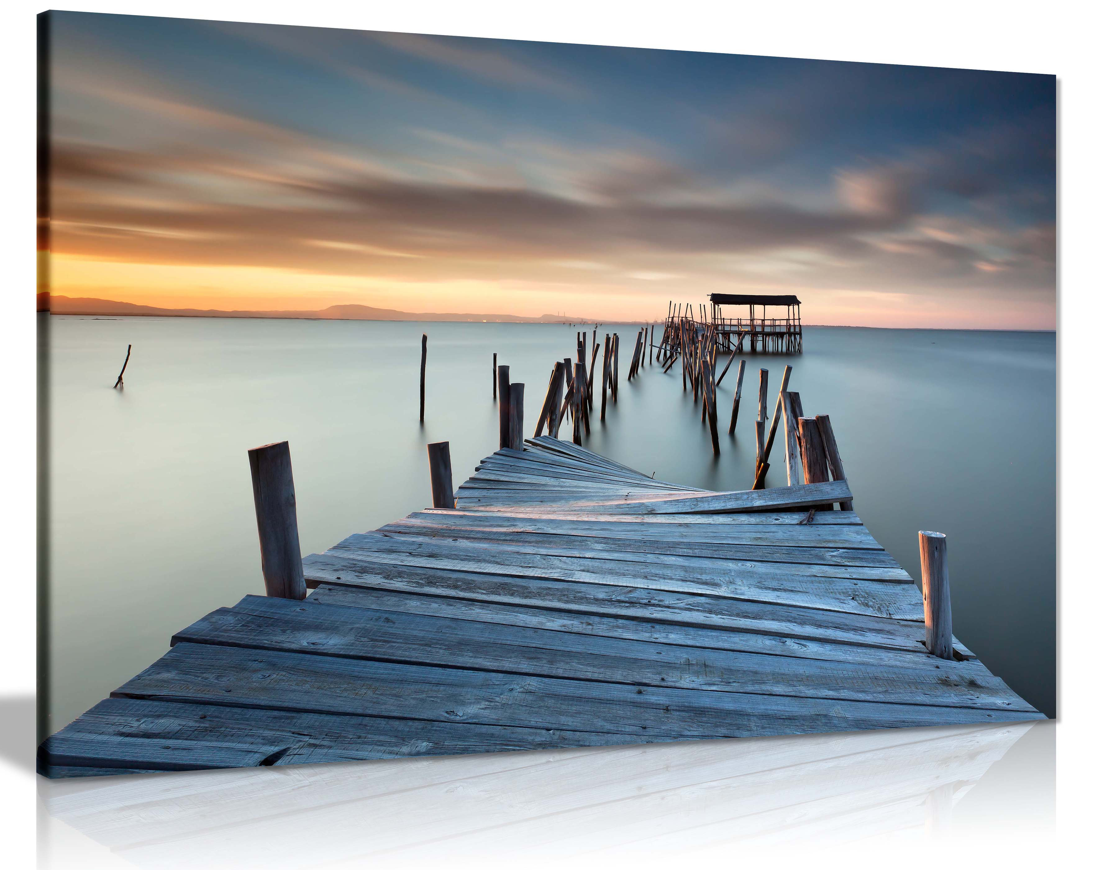 Panther Print Fine Art Prints Ruined Bridge Over Foggy River Artistic ...